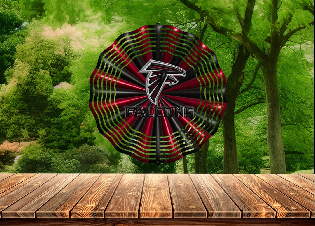 Football Team Design Wind Spinner Falcons Sublimation Wind Spinner ...