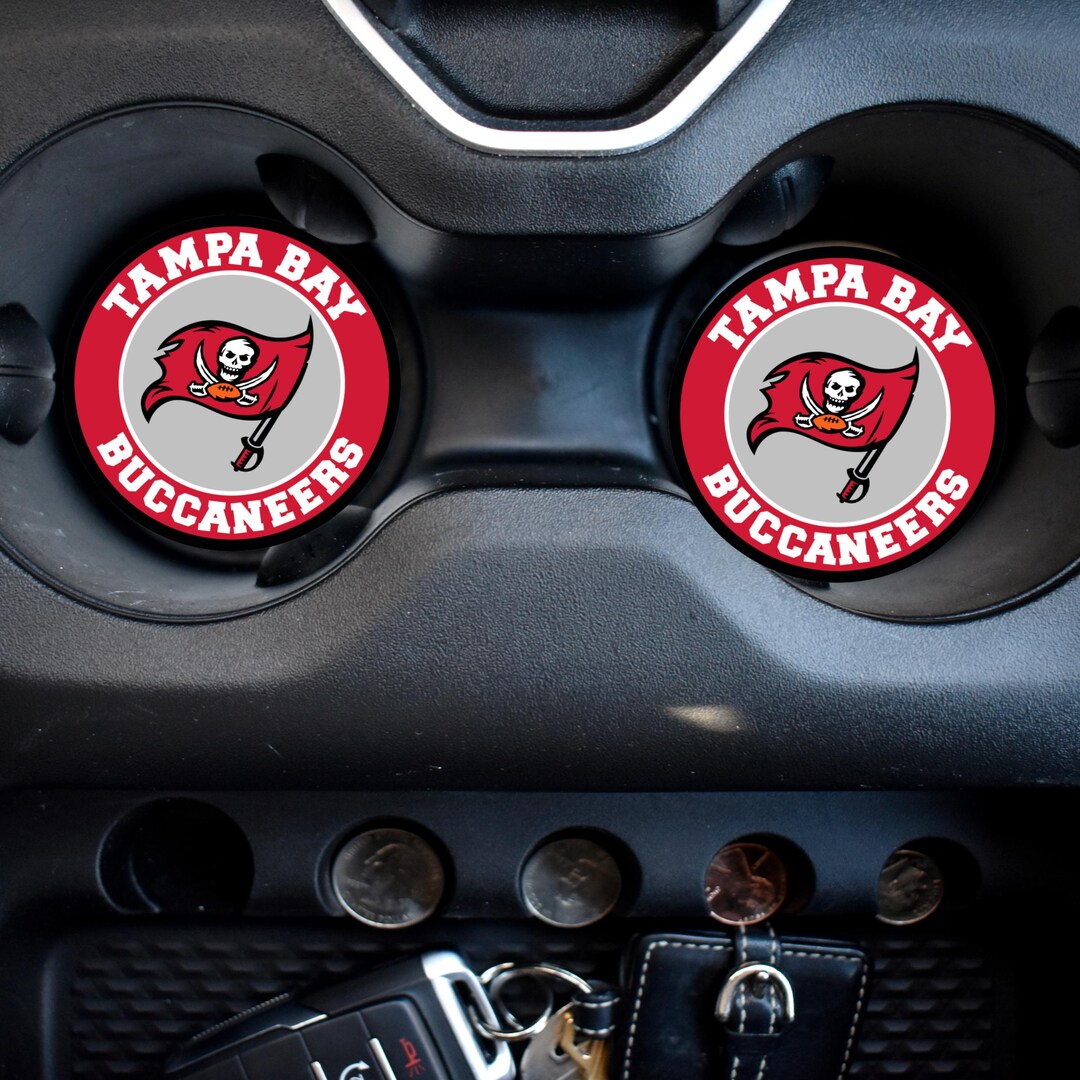 Football Car Coasters | Tampa Bay Buccaneers Car Coasters | Car ...
