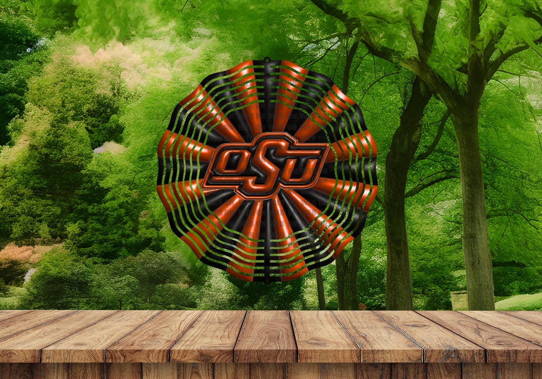 OSU Oklahoma State University Wind Spinner College Wind Spinner ...