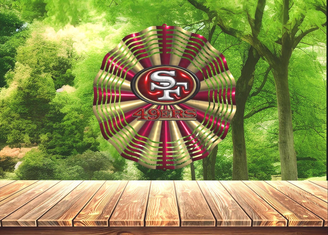 NFL Wind Spinner Forty Niners Wind Spinner Football Team Design Garden ...