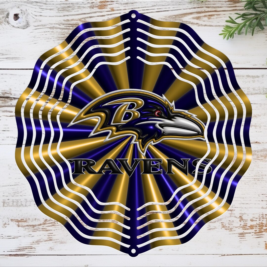 Baltimore Ravens Wind Spinner Football Team Design Garden/patio Decor ...