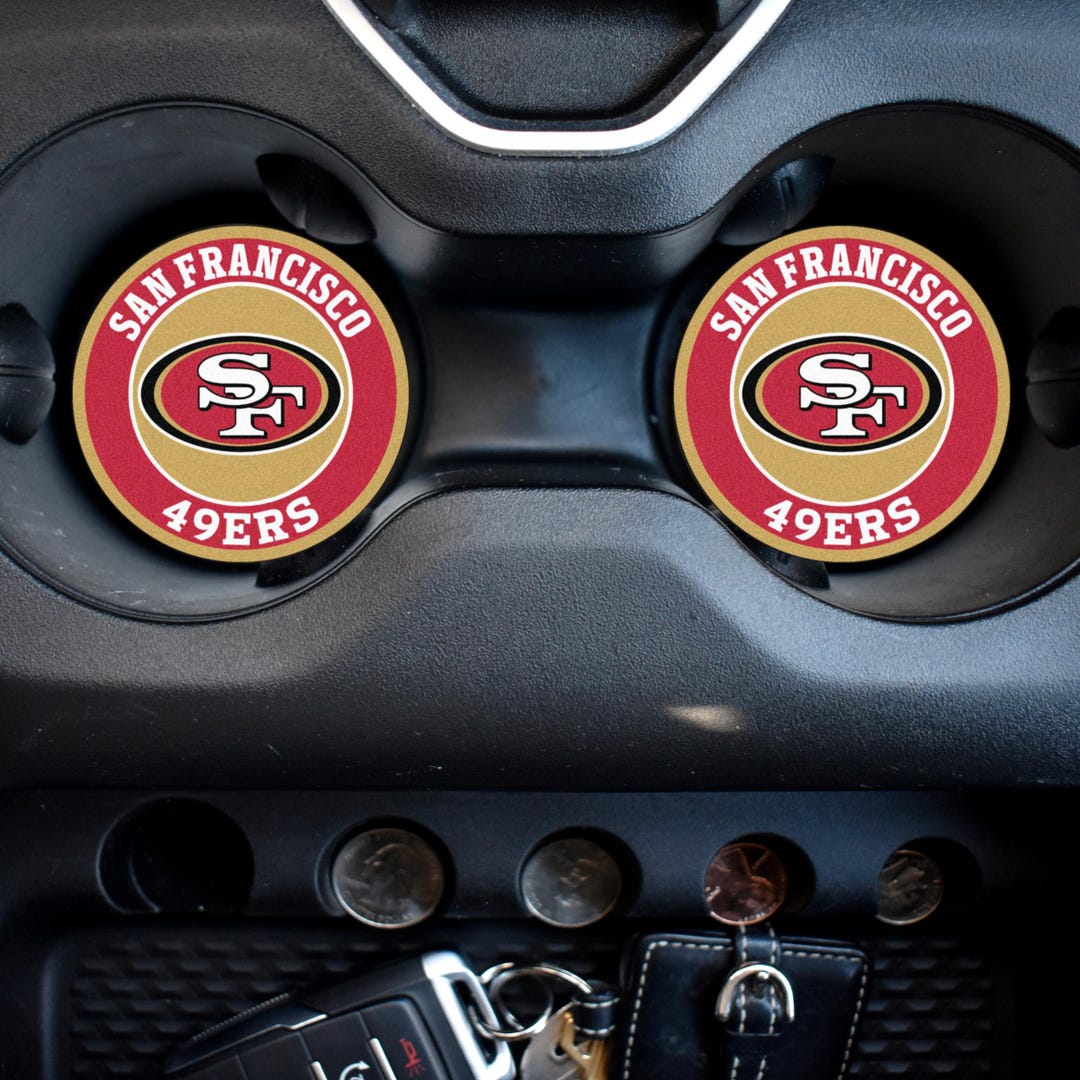 Football Car Coasters San Francisco 49ers Car Coasters Car Accessories ...