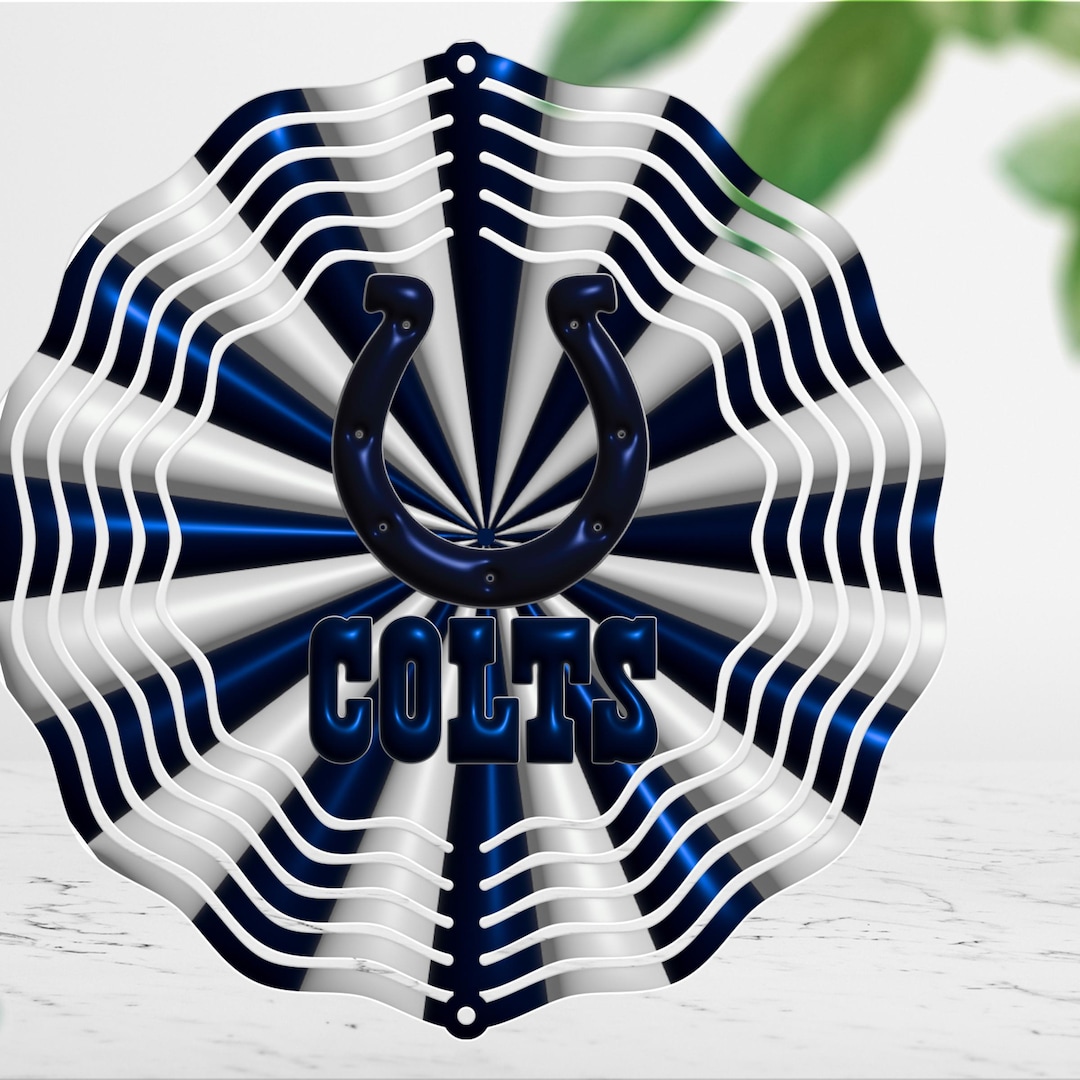 Indianapolis Colts Wind Spinner Football Team Design Garden/patio Decor ...