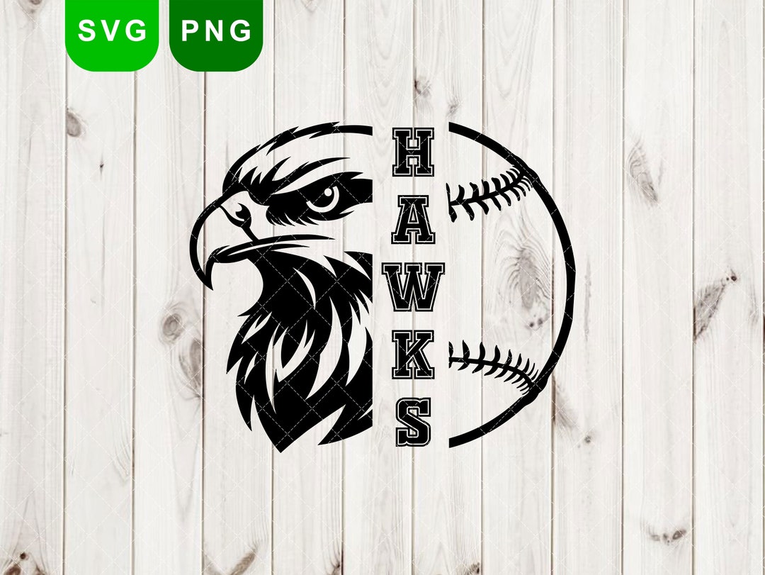 Hawks Svg & Png, Hawk Svg, Hawks Baseball Svg, Hawks School Svg Sports ...