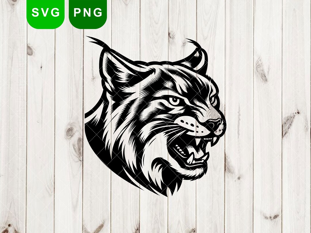 Bobcat Svg, Bobcats Svg & PNG, Digital File, Bobcat Mascot Svg, School ...