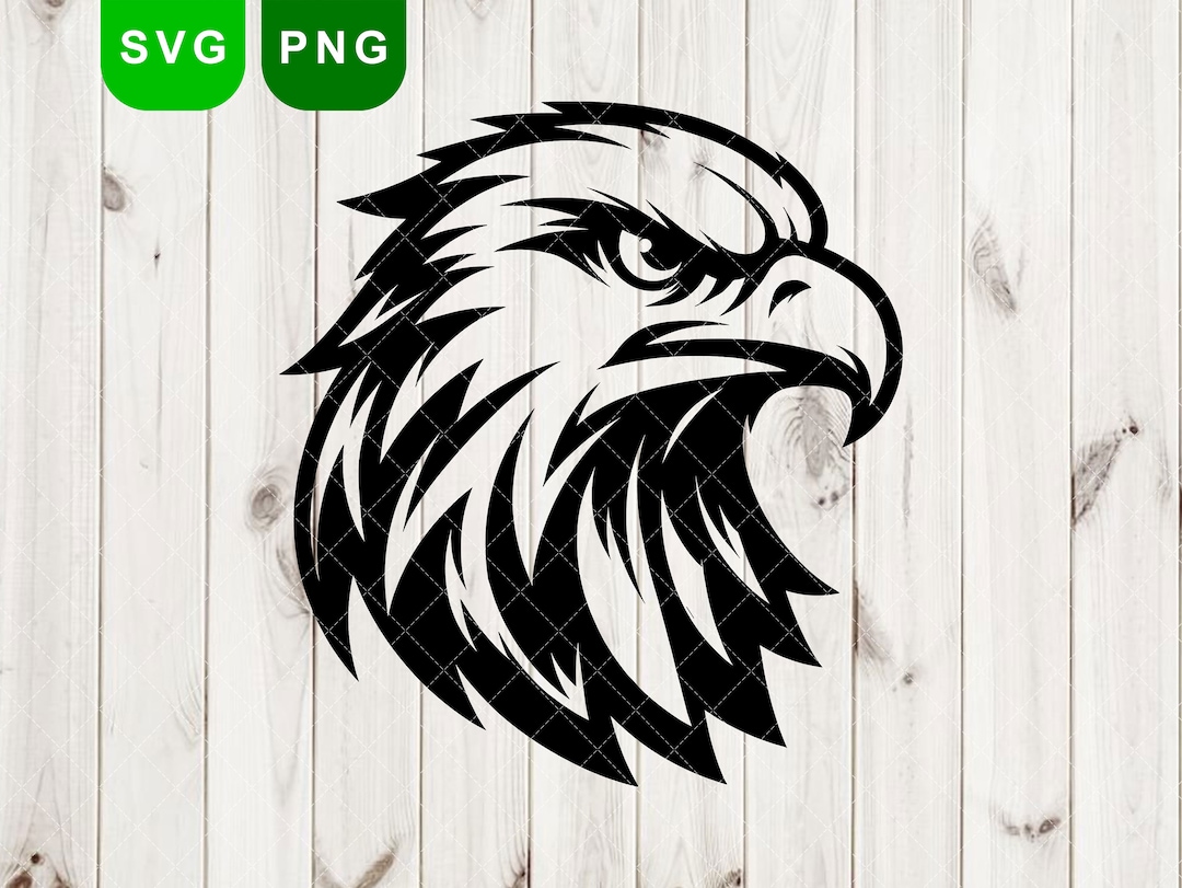 Eagle Head SVG File, Eagle Svg, Eagles Svg Mascot, Eagles Png, American ...