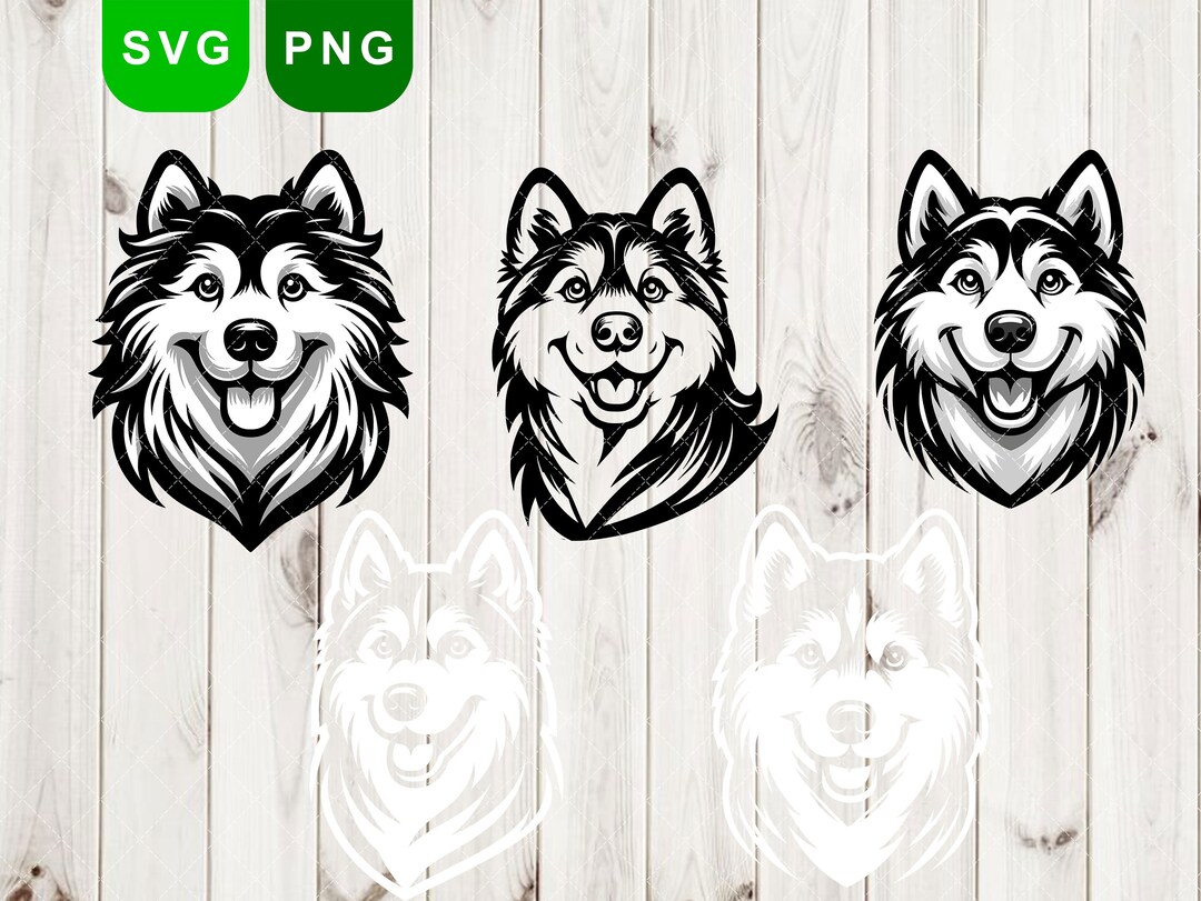 Huskys Svg Bundle, Siberian Huskys Svg, Husky Svg, Siberian Husky ...