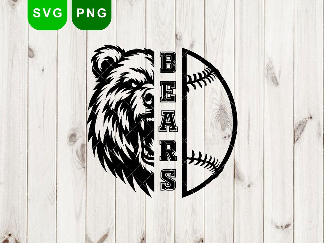 Bears Svg & Png, Bear Svg, Bears Baseball Svg, Bears School Svg Sports ...