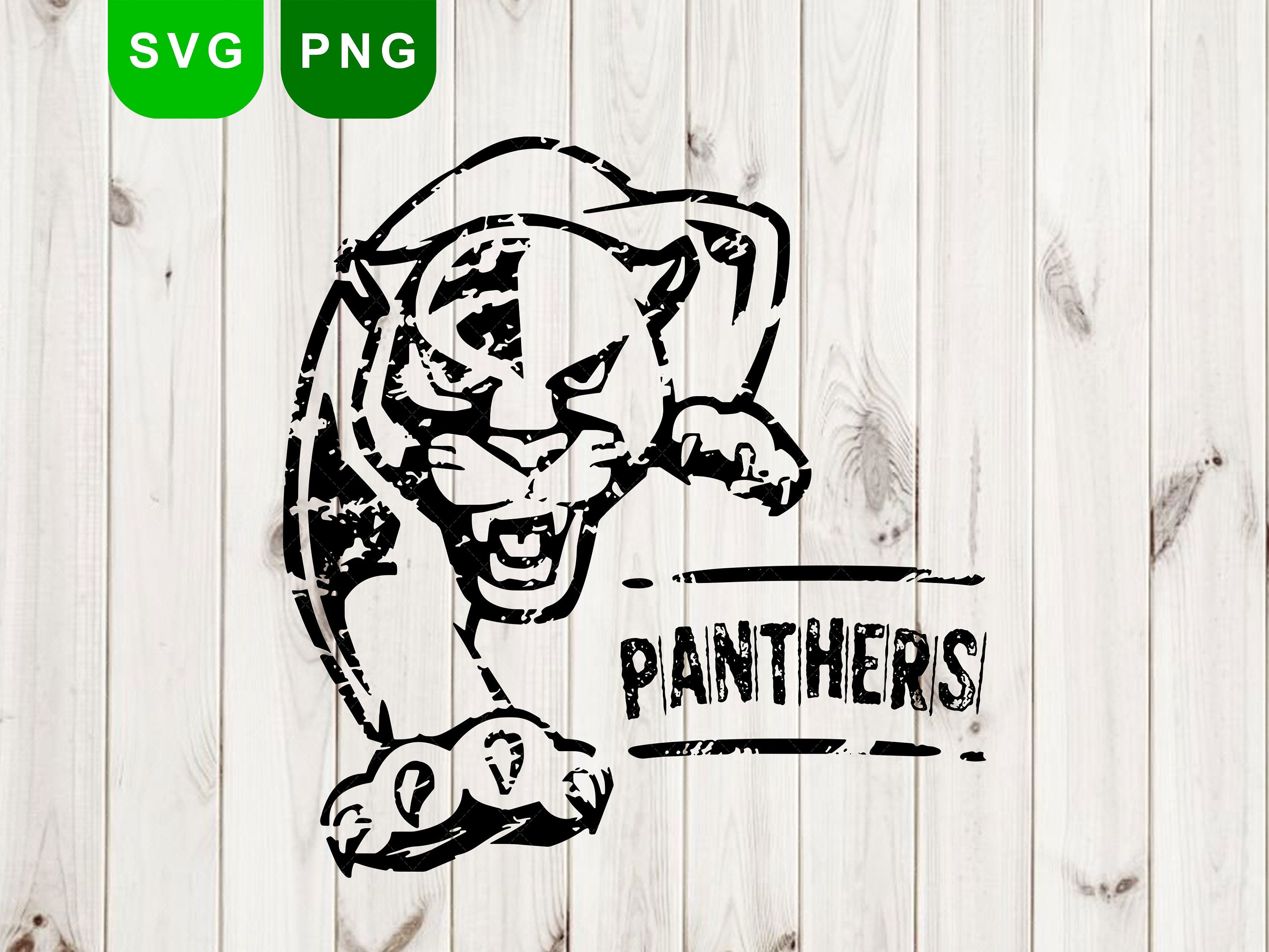 Panthers Svg Panthers Distressed Svg Team Spirit Svg - Etsy