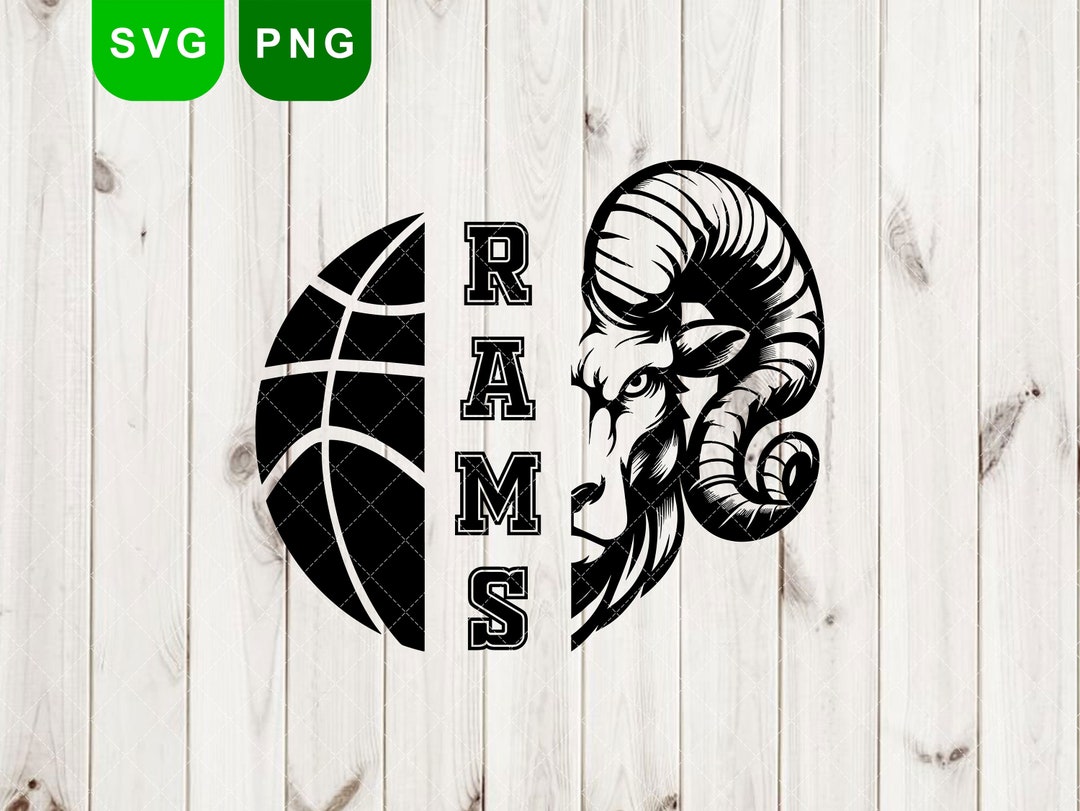 Rams Svg, Ram Svg, Rams Basketball Svg, Basketball Png, Rams Mascot Svg ...