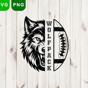 Wolfpacks Football Svg, Wolfpacks Svg & Png, Wolfpack Svg, Wolfpacks T ...