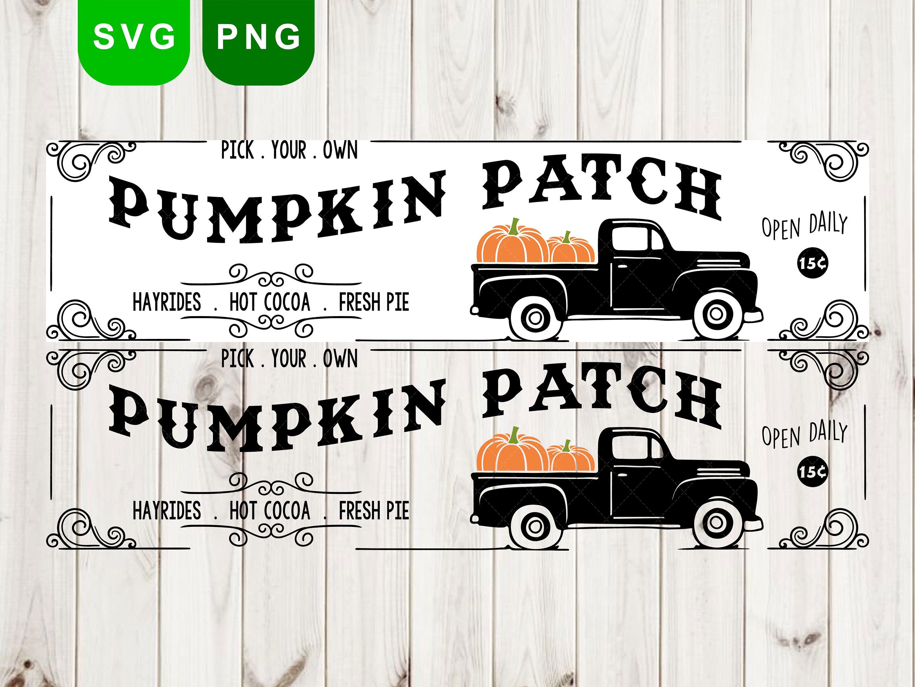 Pumpkin Patch Sign SVG Cut File. Great for Rustic Sign and Modern ...