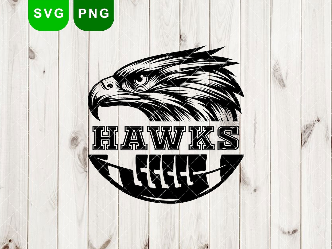 Hawk SVG, Hawks Svg Mascot, PNG, Hawks Download SVG Cut File, Digital ...