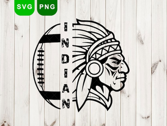 Indian SVG Football SVG Grunge Indian T-shirt Design - Etsy