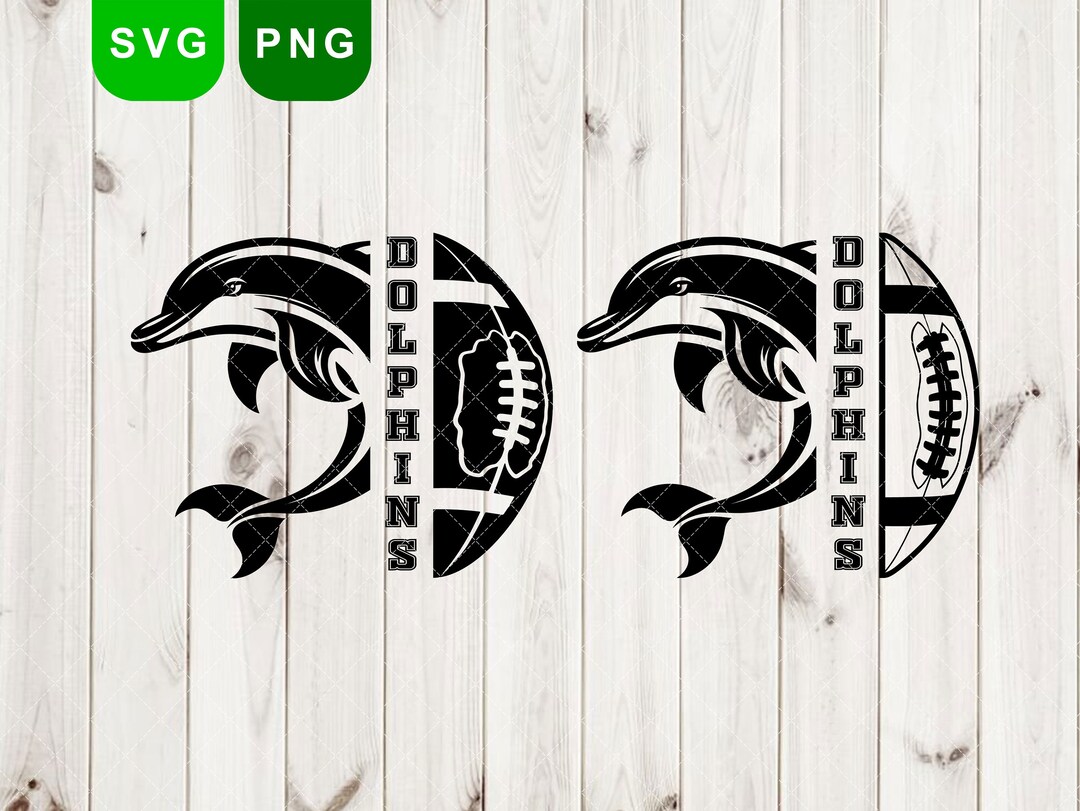 Dolphins Football Svg, Dolphins Svg & Png, Dolphin Svg, Dolphins T ...