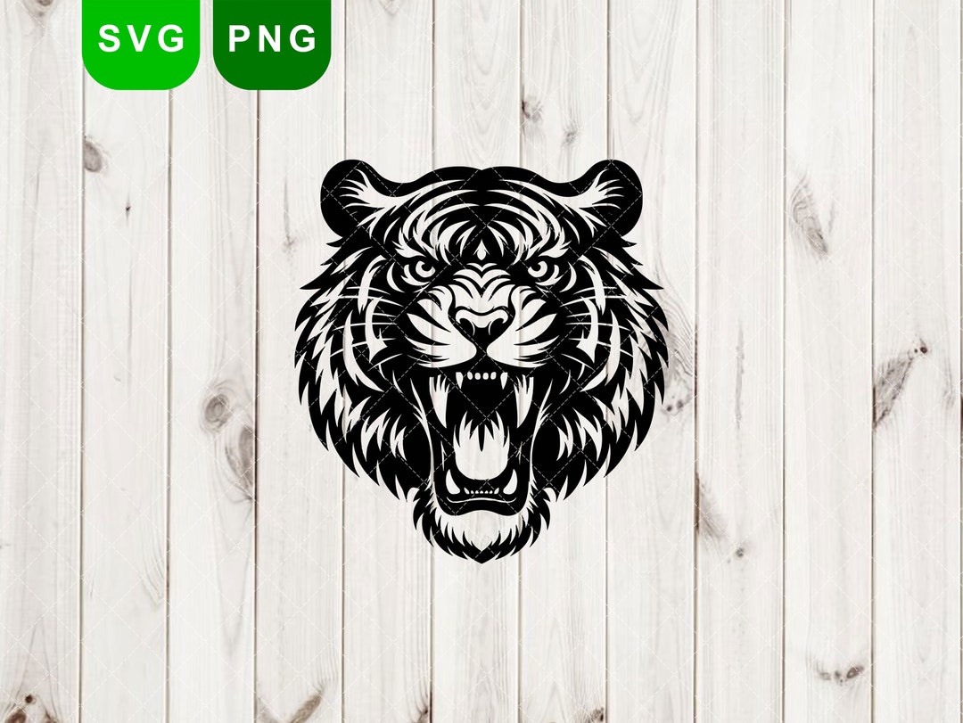 Tigers Svg & PNG, Tiger Head Svg, Tiger Svg, Tigers Mascot Svg, Tiger ...