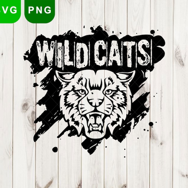 Wildcat Svg - Etsy