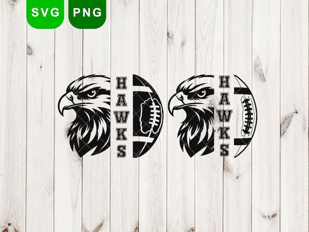 Hawks Svg & Png, Hawk Svg, Hawks Football Svg, Hawks Mascot Svg, Hawks ...