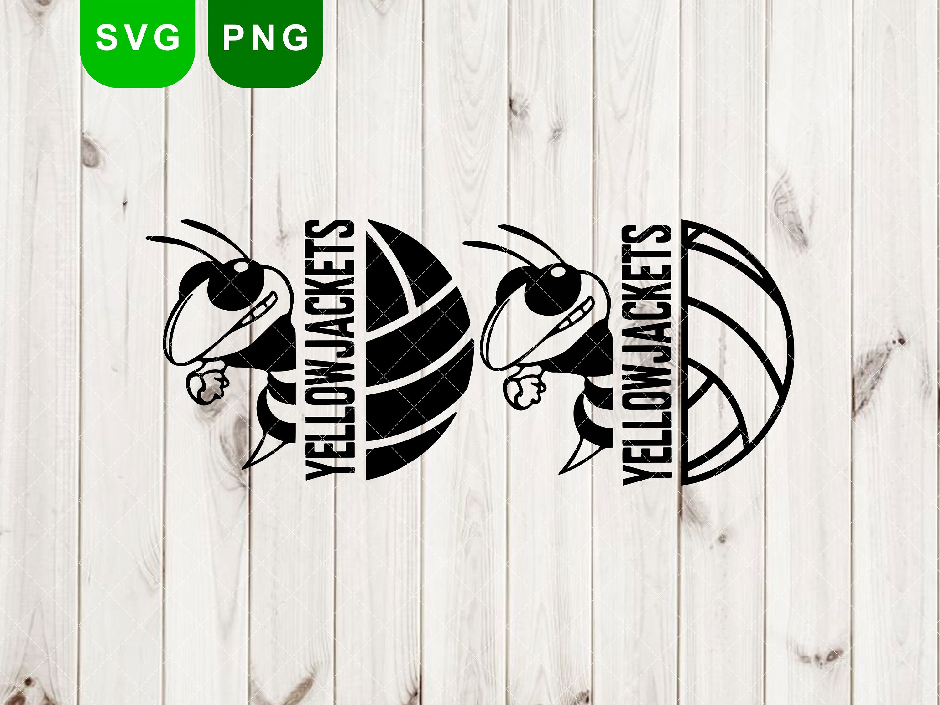 Yellowjackets Svg & Png, Yellowjacket Svg, Yellowjacket Volleyball Svg ...