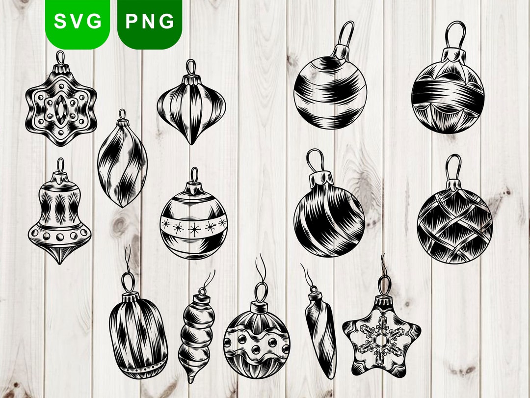 Christmas Balls Svg Bundle, Christmas Decorations Cut Files, Cute ...