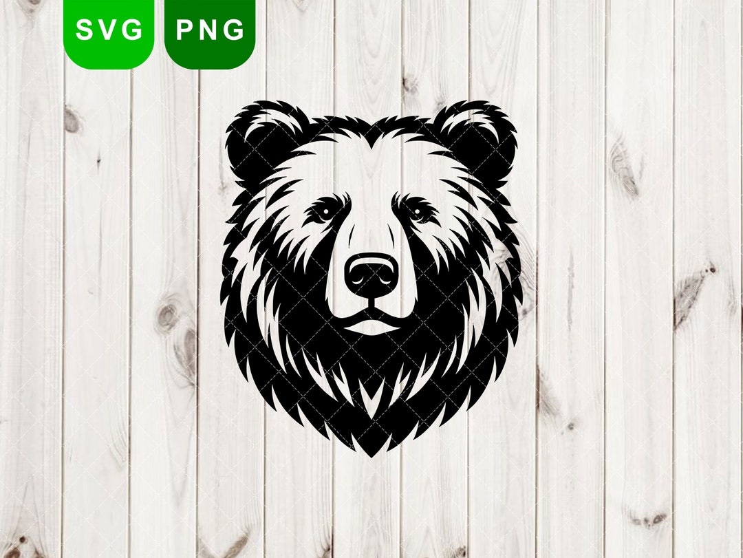 Grizzly Bear Svg, Grizzly Bear Head Svg, Bear Clip Art, Furious Grizzly Bear, Grizzly Bear ...