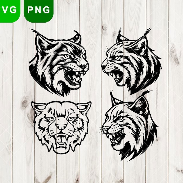 Bobcat Svg - Etsy