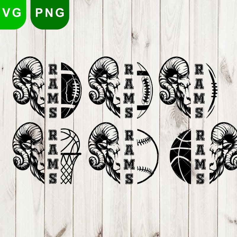 Rams Svg - Etsy