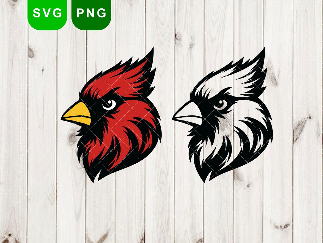 Cardinal Head SVG, Cardinals Svg, Cardinal PNG, Cardinal Mascot Svg ...