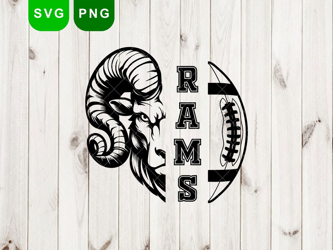 Rams Svg & Png, Ram Svg, Rams Football Svg, Rams Mascot Svg, Rams Logo ...