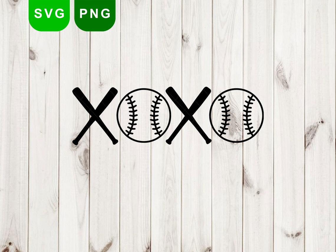 Xoxo Svg Baseball Bat Svg Baseball SVG Baseball Mom Sports - Etsy