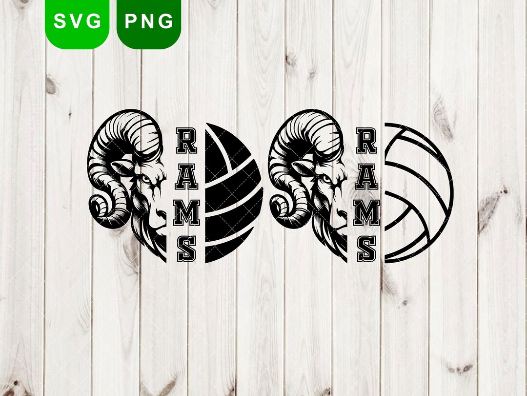 Rams Svg & Png, Ram Svg, Rams Volleyball Svg, Rams Mascot Svg, Rams ...