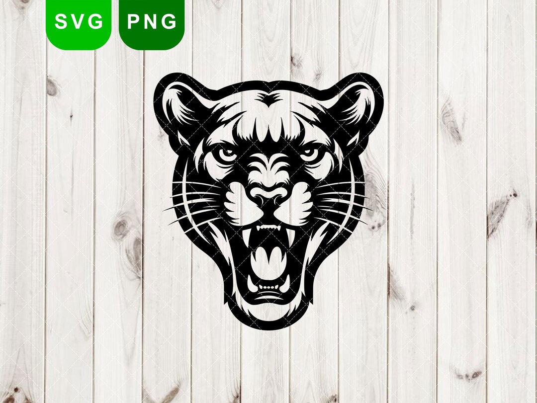 Cougar Head Svg, Cougars Svg & PNG, Cougars Svg, Digital File, Football ...