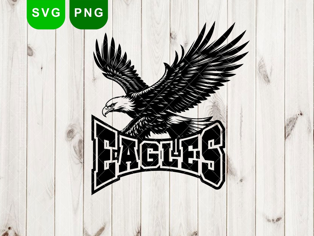 Eagles Svg & Png, Eagle Svg, Eagle Clipart, Eagles Cheer Svg, Eagles ...