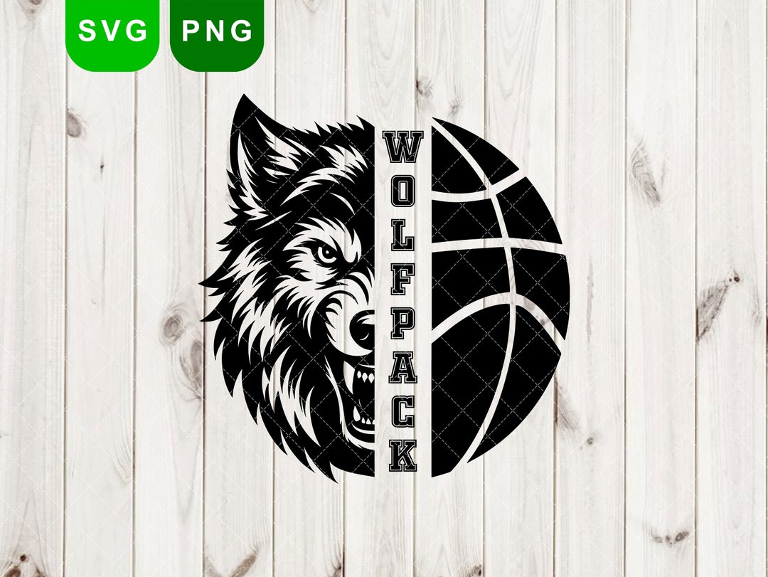 Wolfpacks Basketball Svg, Wolfpacks Svg & Png, Wolfpack Svg, Basketball ...