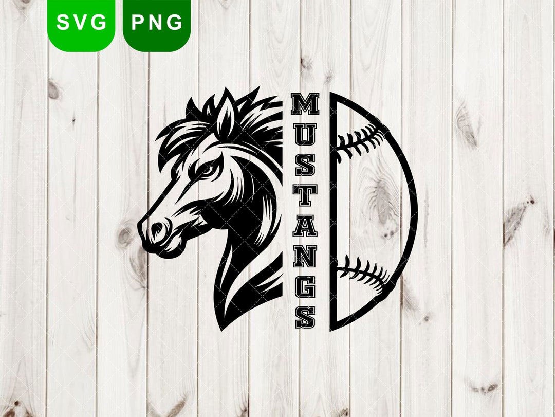 Mustangs Svg & Png, Mustang Svg, Mustangs Baseball Svg, Mustangs School ...