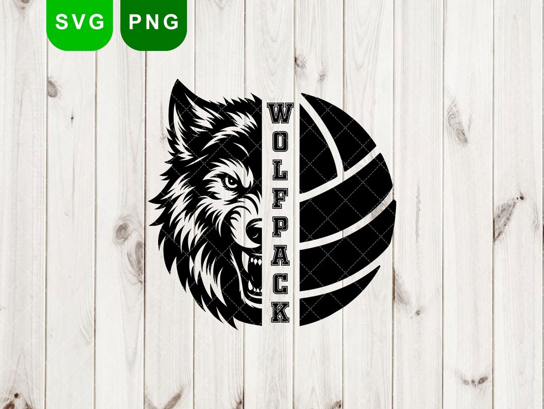 Wolfpacks Volleyball Svg, Wolfpacks Svg & Png, Wolfpack Svg, Volleyball ...