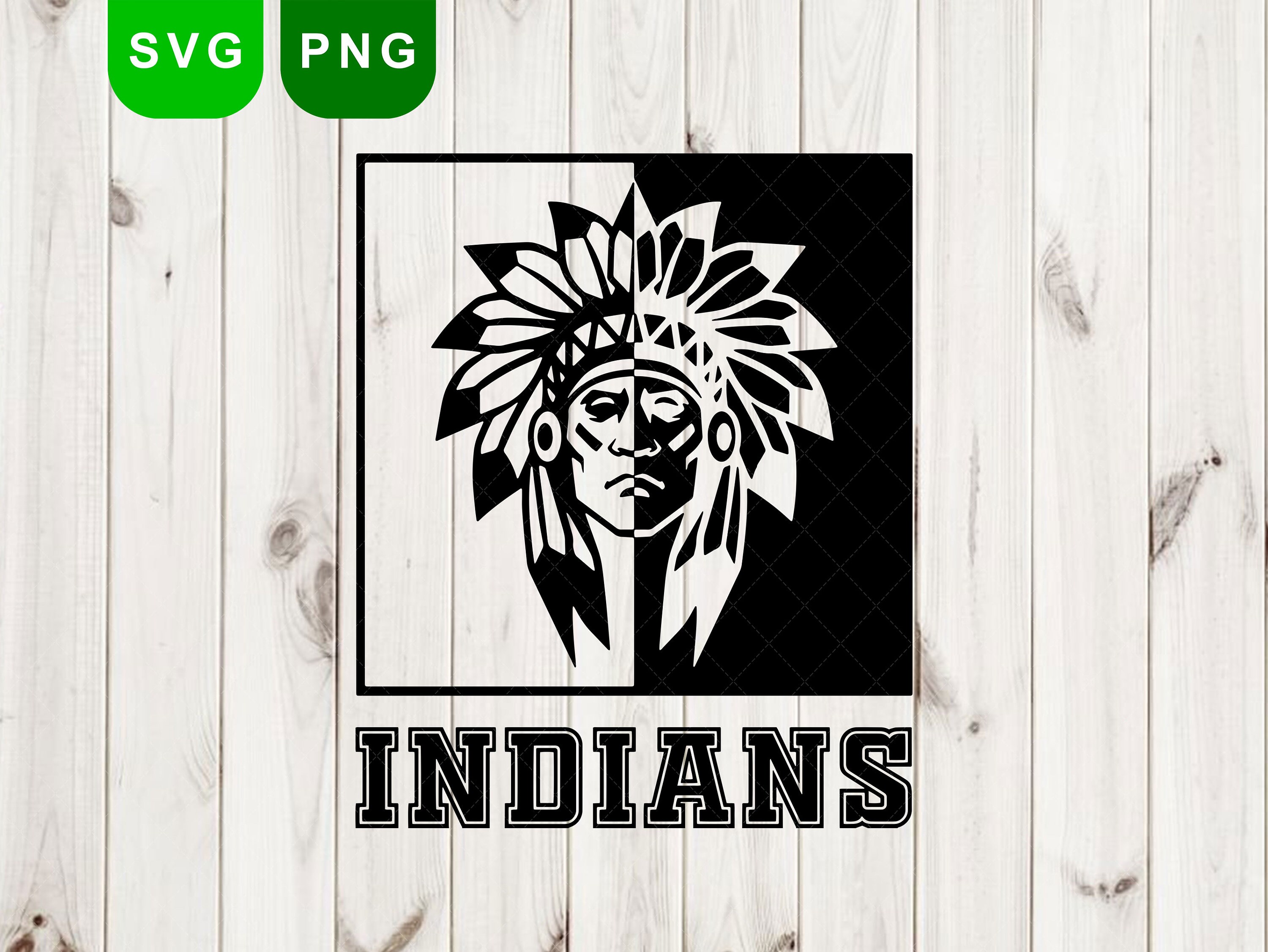 Indians SVG Football SVG Indians T-shirt Design Indians | Etsy