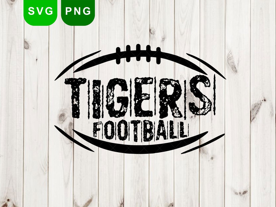 Tigers Football - Digital Art File - Tiger Football Logo Mascot Team ...