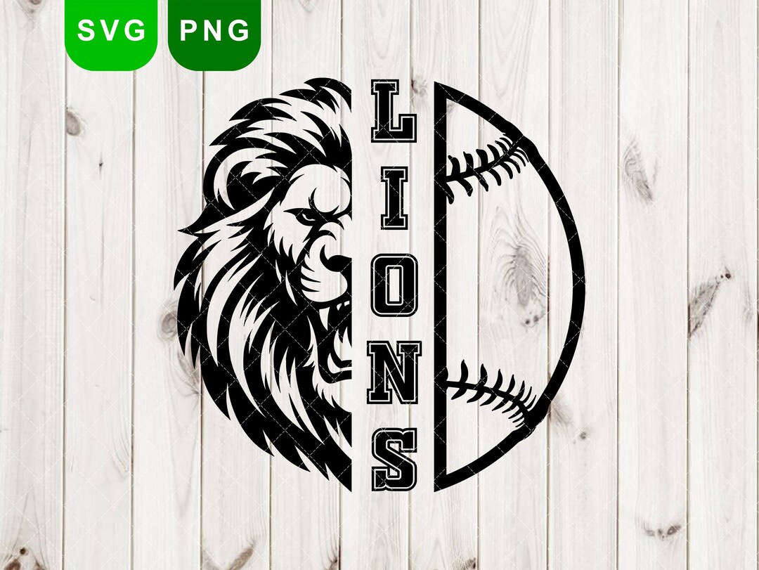 Lions Svg & Png, Lion Svg, Lions Baseball Svg, Lions School Svg Sports ...