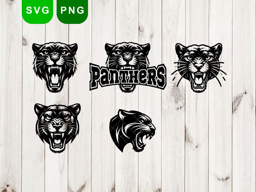 Panthers Bundle Svg & Png, Panther Bundle Svg, Panthers Svg, Panther ...