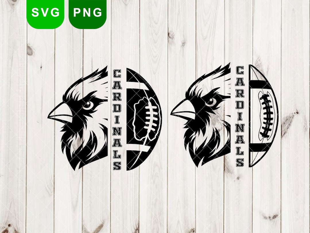 Cardinals Football Svg, Cardinals Svg & Png, Cardinal Svg, Cardinals T ...