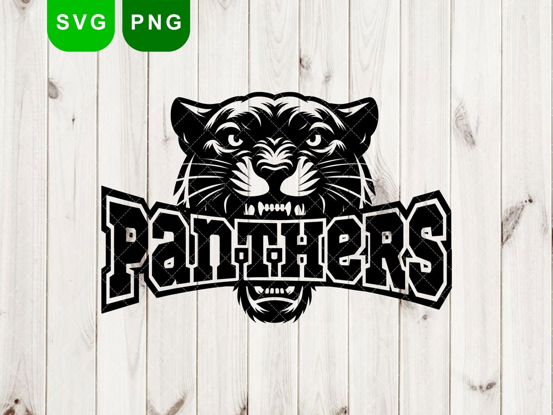 Panther Head Svg, Panthers Svg & PNG, Panther Svg, Football Svg ...
