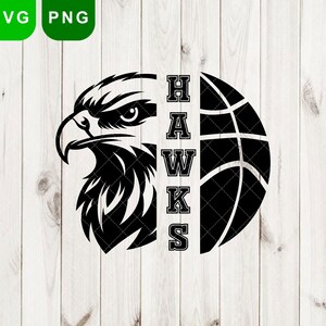 Hawks Svg & Png, Hawk Svg, Hawks Basketball Svg, Basketball Png, Hawks ...