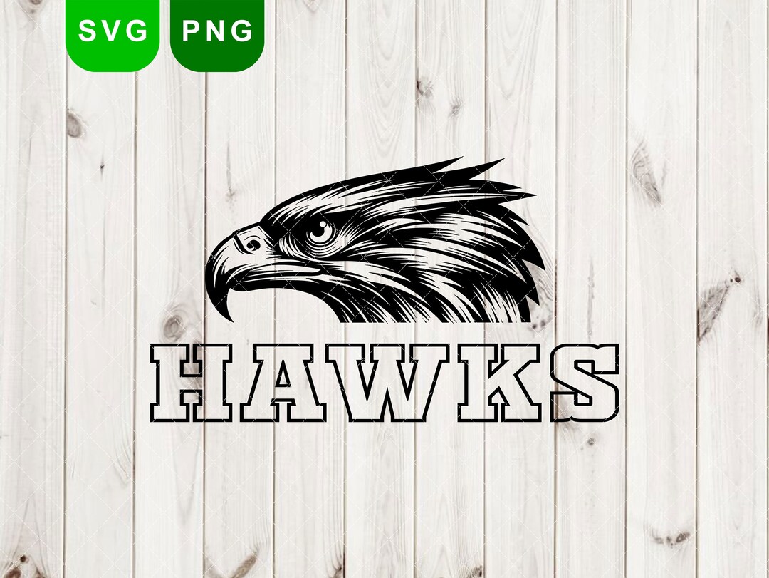 Hawk Svg, Hawks Svg Mascot, Hawks Png, Hawks Download SVG Cut File, SVG ...