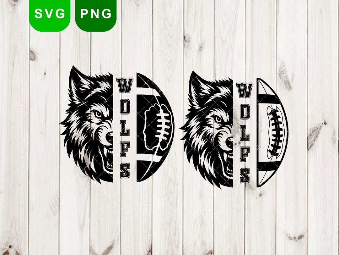 Wolfs Football Svg, Wolfs Svg & Png, Wolf Svg, Wolfs T-shirt Design ...