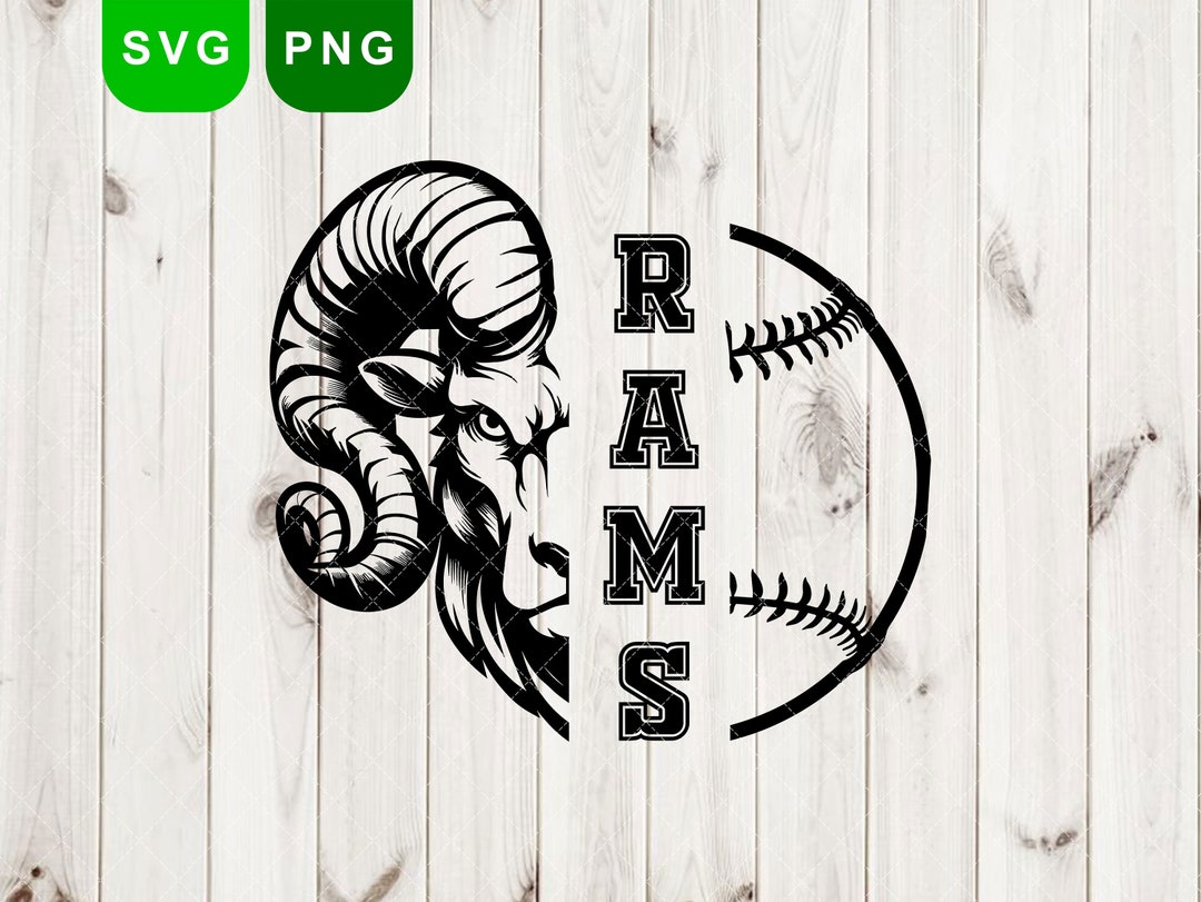 Rams Svg & Png, Ram Svg, Rams Baseball Svg, Rams School Svg Sports ...