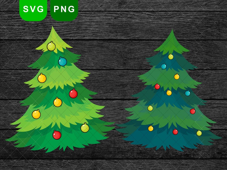 Christmas Tree SVG, Pine Tree Svg, Christmas Svg Bundle, Hand Drawn ...