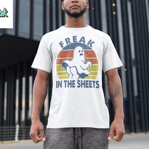 Funny Boo Freak in the Sheets Vintage T-shirt, Boo Ghost Shirt, Ghost ...