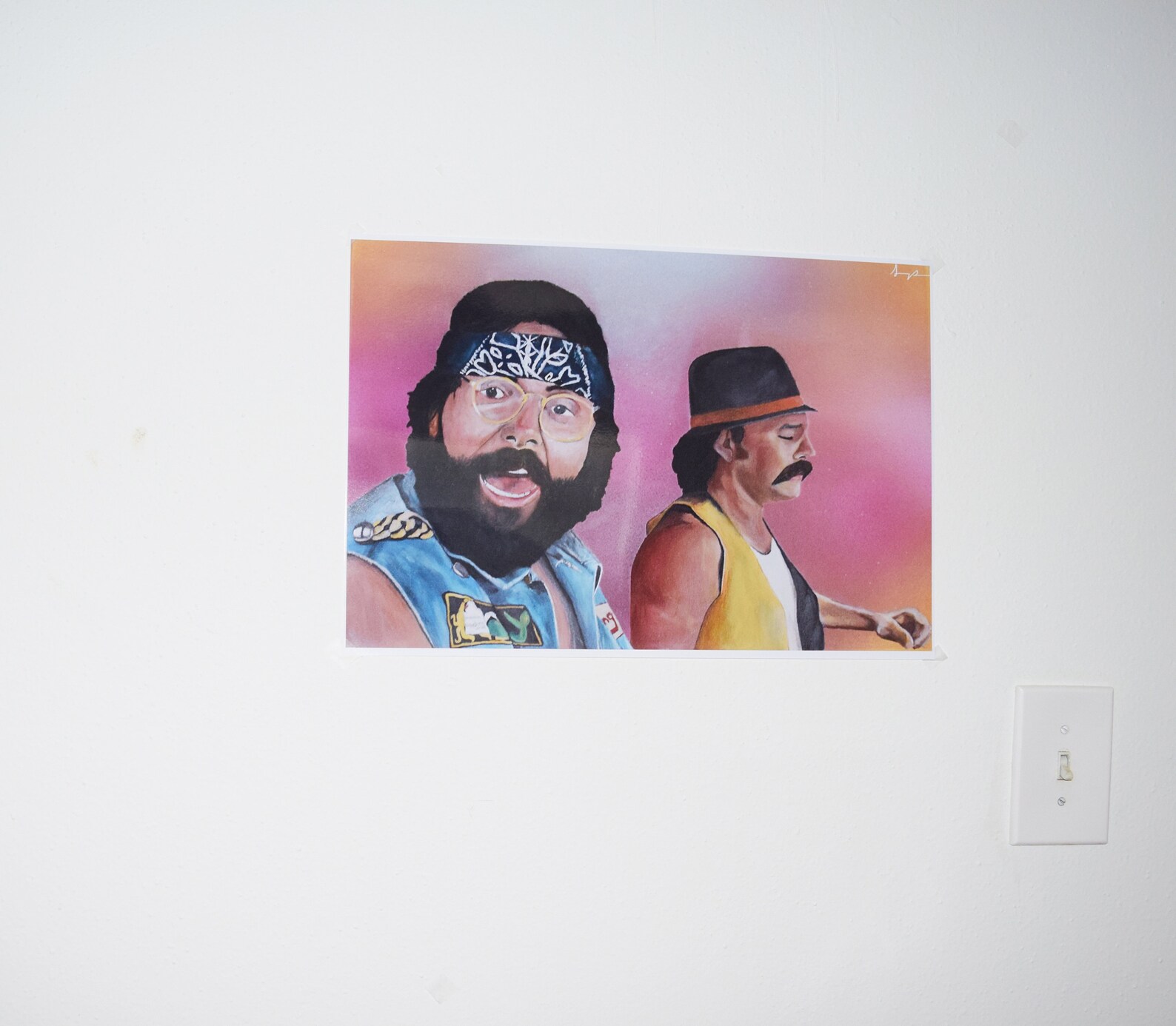 Cheech and Chong LARGE Custom Painted Art Poster for Your | Etsy