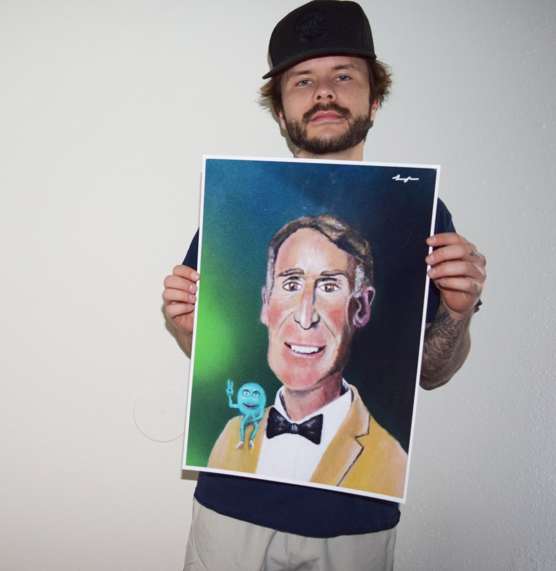 LARGE Bill Nye The Science Guy custom painted Art Poster. | Etsy